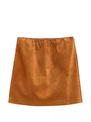 SHUSHU/TONG Corduroy A-line Skirt - Brown
