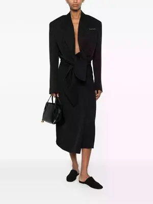 Calvin Klein Hallie Wrap-style Midi Skirt - Black