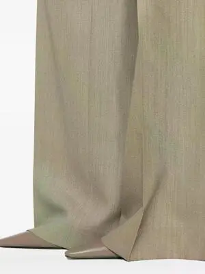Calvin Klein Fernanda Wide-leg Trousers In Beige