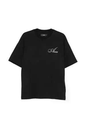 Amiri Crystal-embellished Logo T-shirt - Black