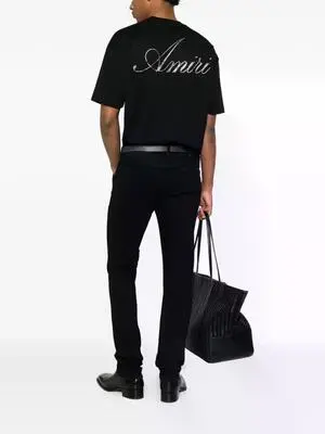 Amiri Crystal-embellished Logo T-shirt