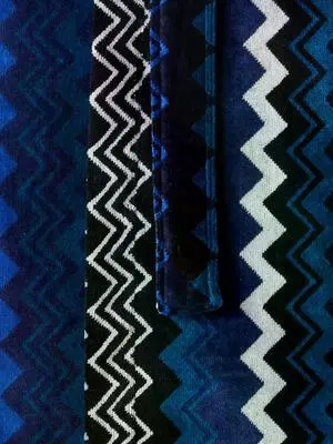 Missoni Giacomo Hooded Zigzag-pattern Bathrobe