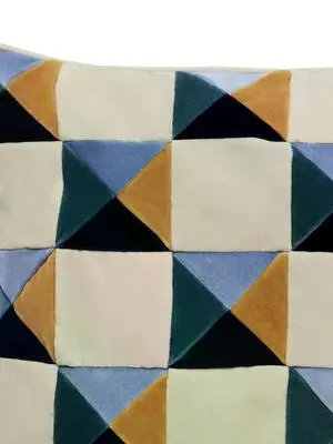 CHRISTINA LUNDSTEEN Bonnie Geometric Velvet Cushion