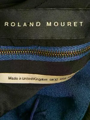 Roland Mouret Wool V-neck Lace-up Midi Dress