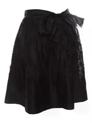 Ermanno Scervino Bow-detail Lace Skirt