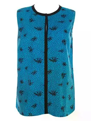 Marni Sleeveless Star-print Tank Top - Blue
