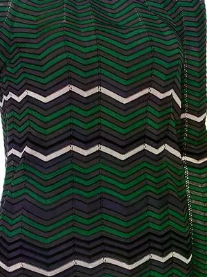 Missoni Chevron Knit Long Sleeve Top - Green