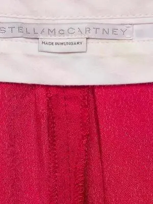 Stella McCartney Fringe Hem High Waist Straight Leg Trousers