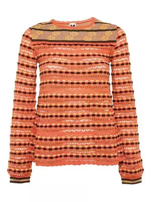 Missoni Pointelle Knit Sweater - Orange