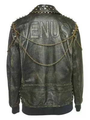 Gucci Studded Leather Biker Jacket