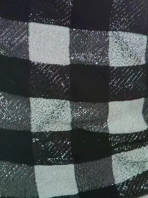 Emporio Armani Checkered Lurex Midi Skirt