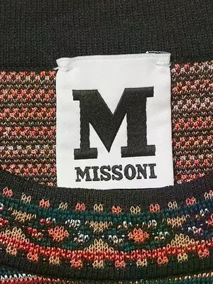 Missoni Intarsia Knit Three-quarter Sleeve Top