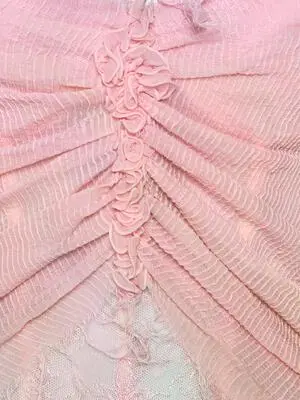 Ermanno Scervino Ruched Lace Top