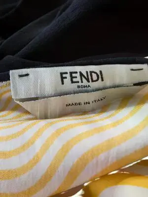Fendi Silk Wave Pattern Top