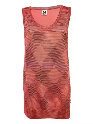 Missoni Striped Knitted V-neck Sleeveless Top