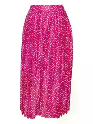 Off-White Pleated Trousers - Pink