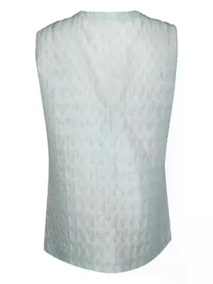 Miu Miu 2007 Patterned Silk Top
