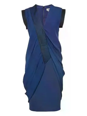 Sportmax Draped Sleeveless Dress - Blue