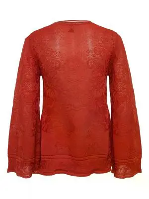 Missoni Patterned Bell-sleeve Top - Orange