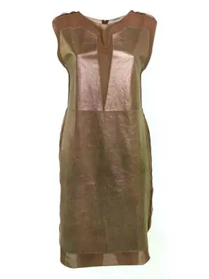 Bottega Veneta Leather Sleeveless Dress