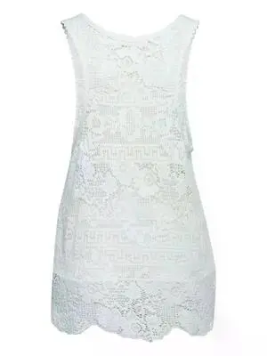 ISABEL MARANT VINTAGE Lace Sleeveless Top - White