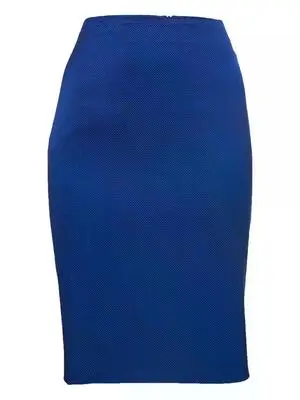 Emporio Armani Textured Pencil Skirt - Blue