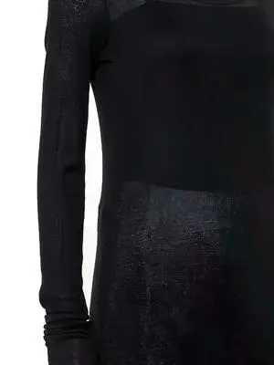 Rick Owens Cotton Crewneck Long Sleeve T-shirt