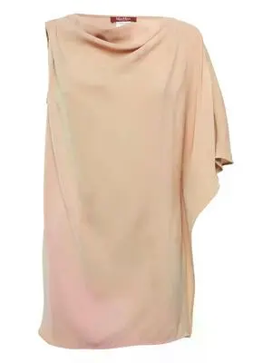Max Mara Draped Asymmetric Blouse - Neutrals