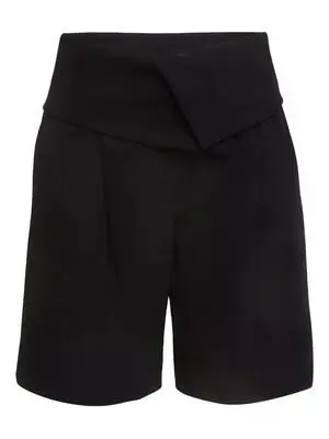 Max Mara High-waisted Pleated Shorts - Black