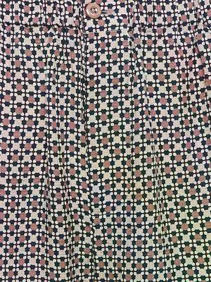Fendi Geometric Pattern Silk Trousers