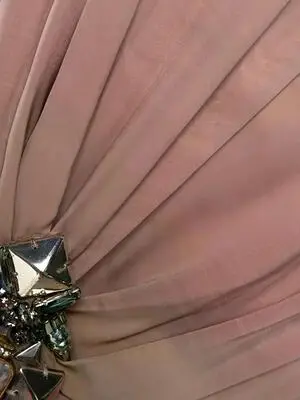 Gucci Draped Brooch Gown