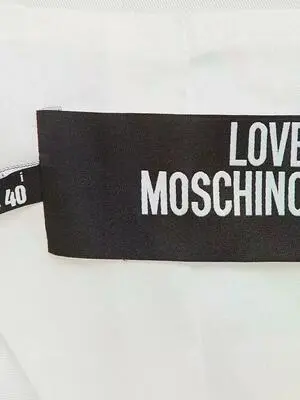 Moschino Studded Buttoned Blazer - White