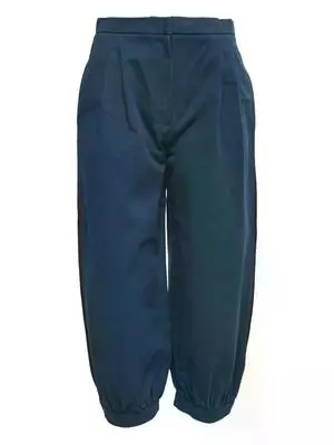 Fendi Pleated Cotton Trousers