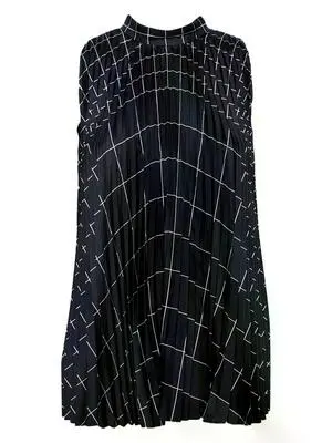 FERRAGAMO Silk Checked Blouse - Black