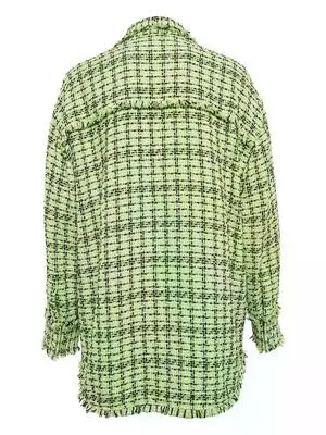 MSGM Tweed Fringed Jacket