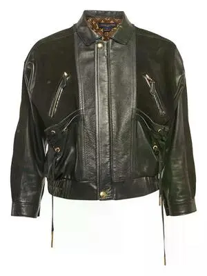 LOUIS VUITTON Leather Jacket - Black