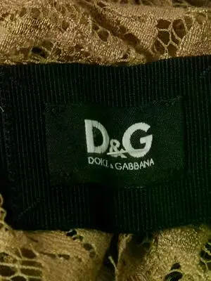 Dolce & Gabbana Beige Lace Sleeveless Top