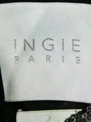 INGIE PARIS Sequined Sweetheart Neck Dress