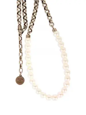 Ermanno Scervino Faux Pearl Chain-link Necklace