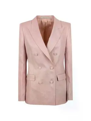 Tagliatore Double-breasted Peak-lapel Blazer - Pink