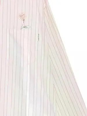 KIMHEKIM Striped Shirt With Rose Embroidery