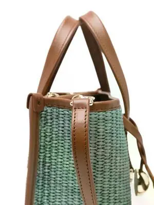 Furla Woven Leather-trim Mini Bag