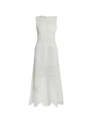 Erdem Crochet-knit Midi Dress - White