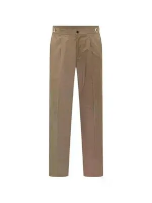 CELLAR DOOR Leo T Pleated-front Trousers - Neutrals