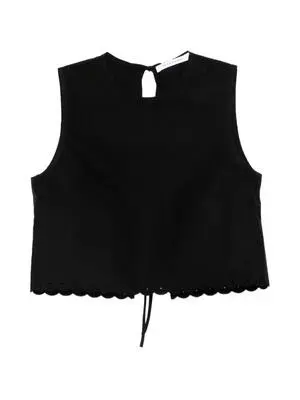 Cecilie Bahnsen Deeba Top - Black