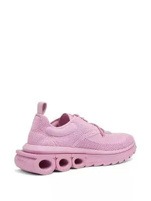 FERRAGAMO Gancini-sole Knit Sneakers