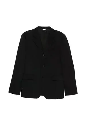 Comme Des Garçons Notched-lapels Single-breasted Blazer - Black