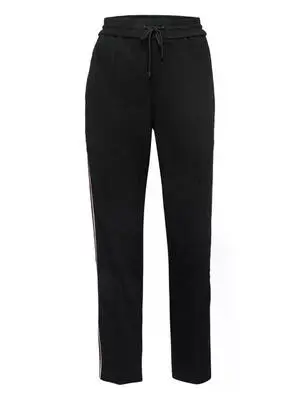 Kenzo Linen Drawstring Trousers - Black