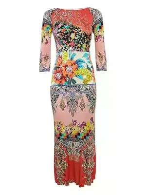 Etro 2024 Floral Paisley Jersey Maxi Dress