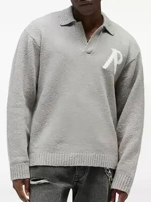 REPRESENT Logo Patch Polo-collar Sweater